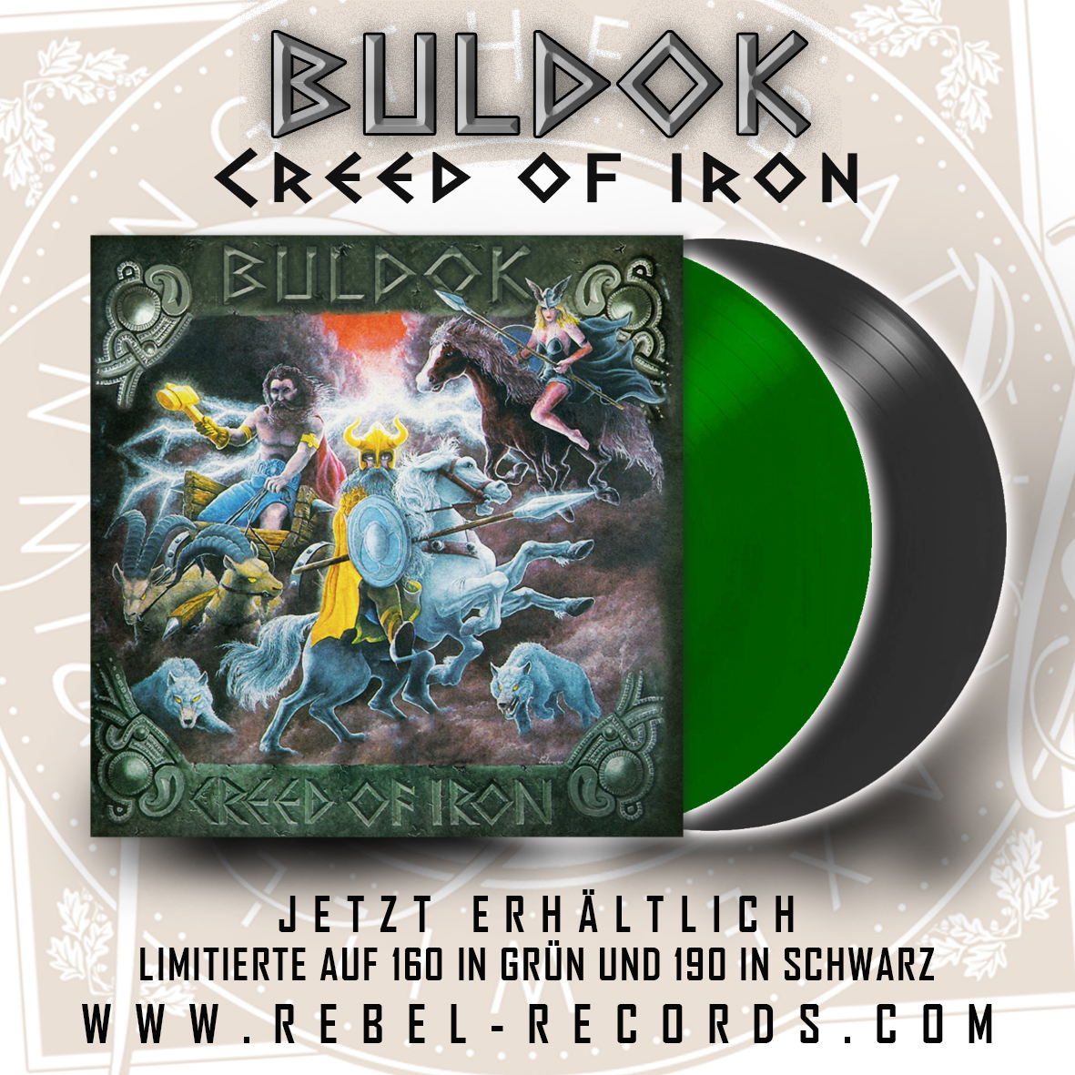 Buldok - Creed of Iron LP | schwarz | SW10393